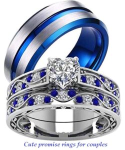 15 Best Matching Promise Rings for Couples Under $100 in 2022 ...